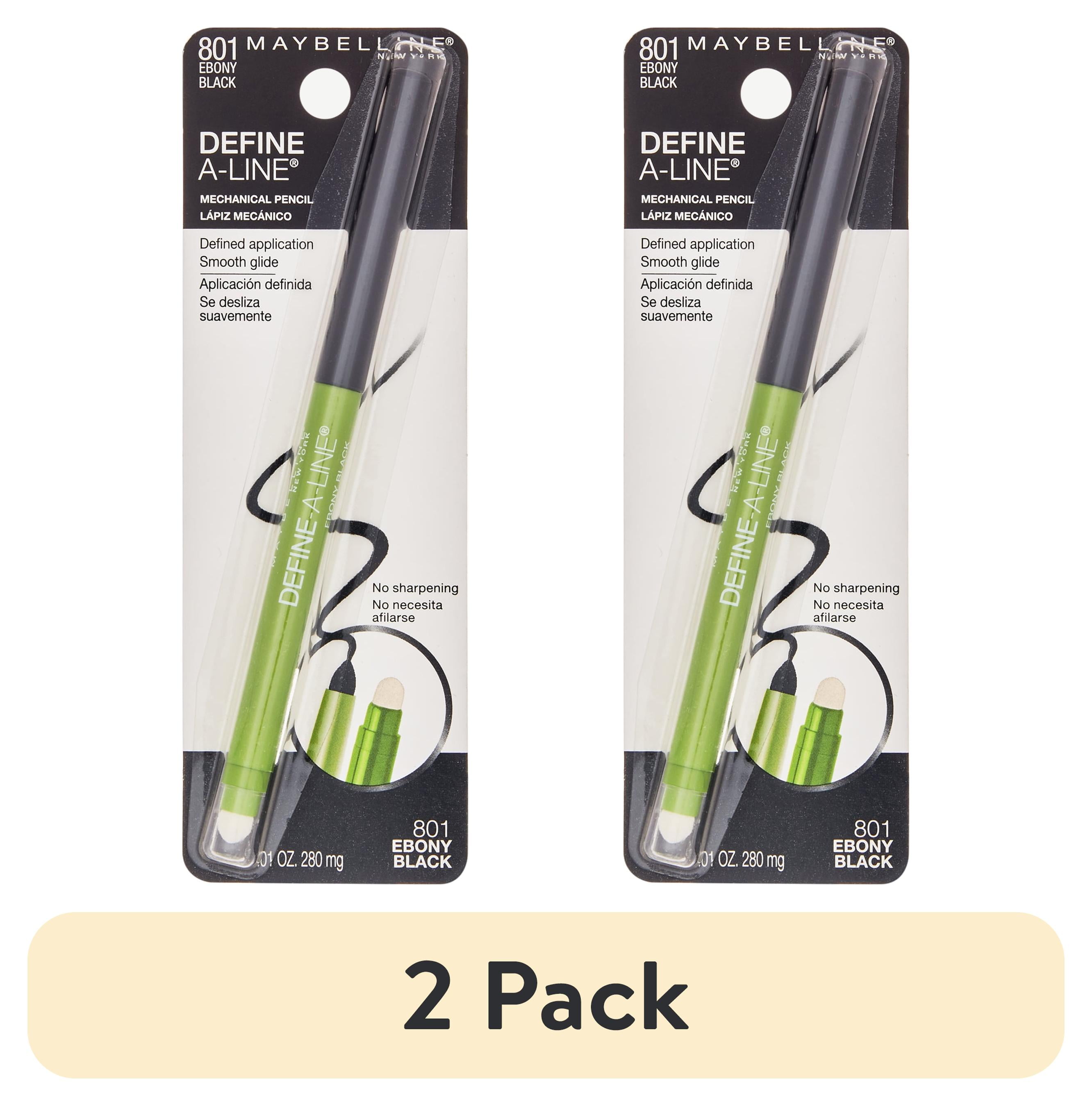 (2 pack) Maybelline Define A Line Mechanical Eyeliner with Built in ...