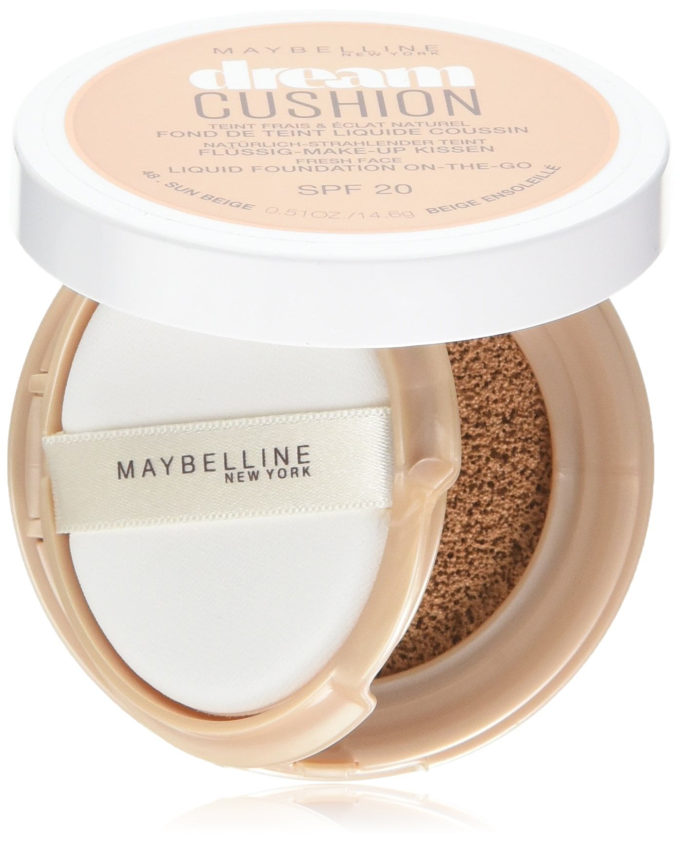 Maybelline Dream Cushion Liquid Foundation 48 Sun Beige 30ml - Walmart.com