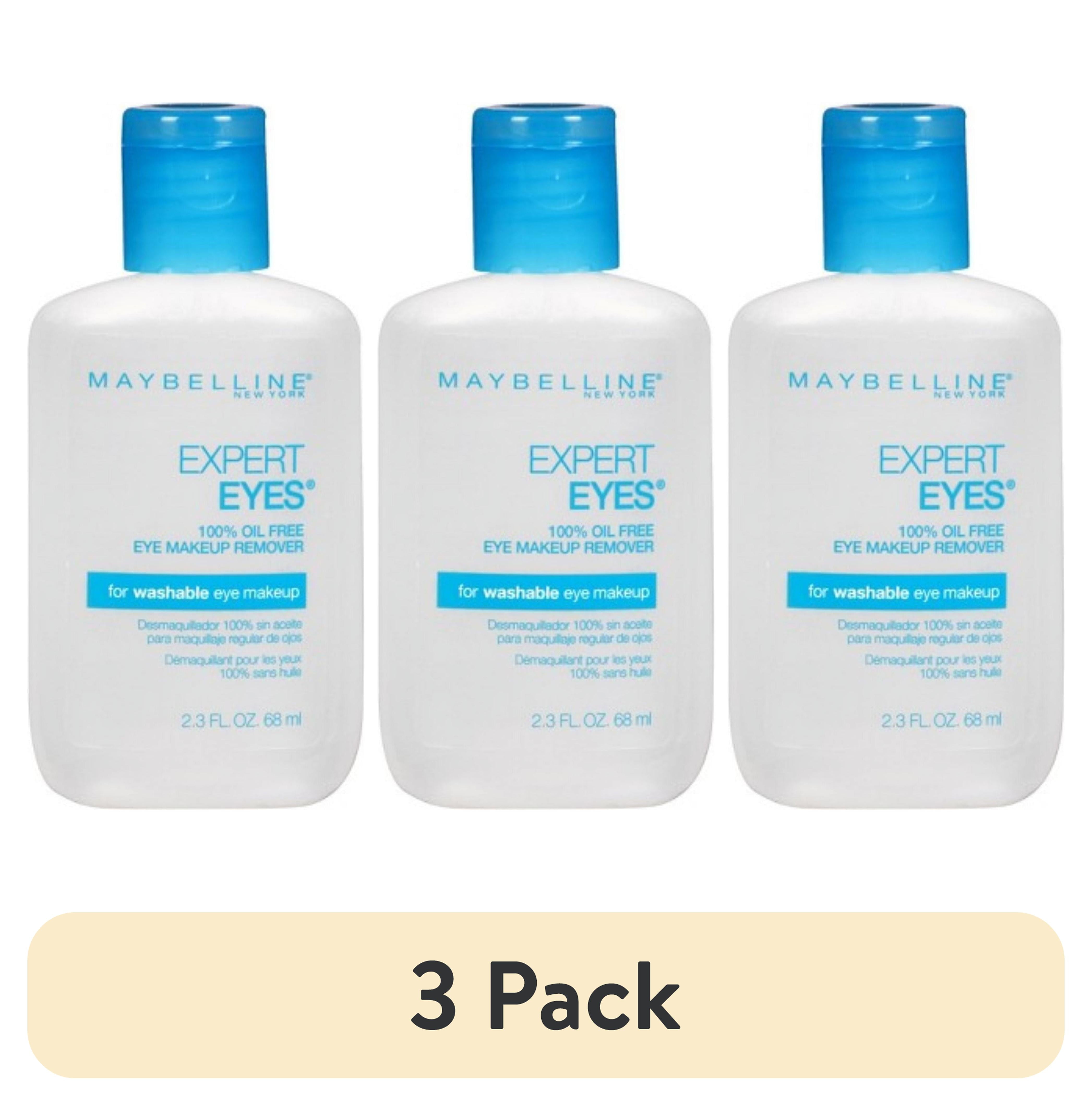 (3 pack) Maybelline Expert Eyes Oil Free Eye Makeup Remover, 2.3 fl oz ...