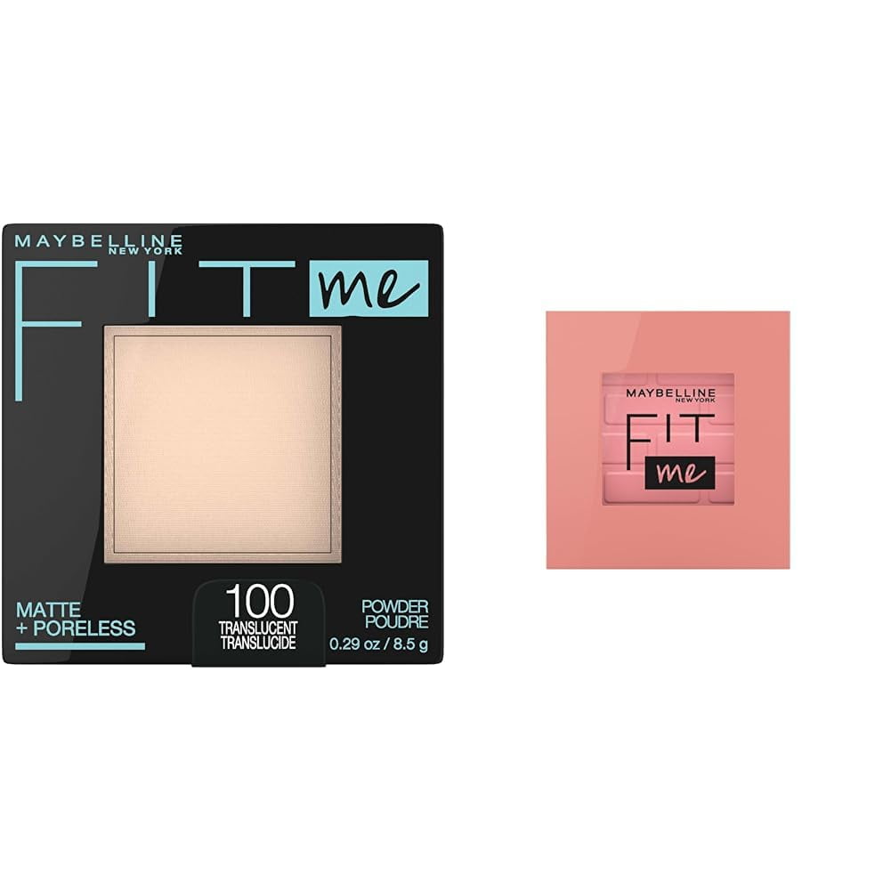 Maybelline Fit Me Matte + Poreless Face Powder & Blush Makeup ...