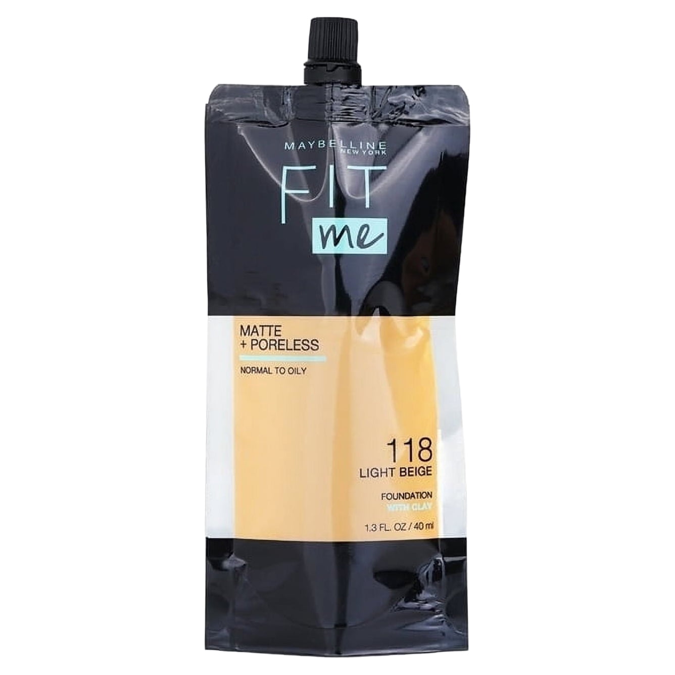 Maybelline Fit Me Matte + Poreless Liquid Foundation, Smooth Finish ...