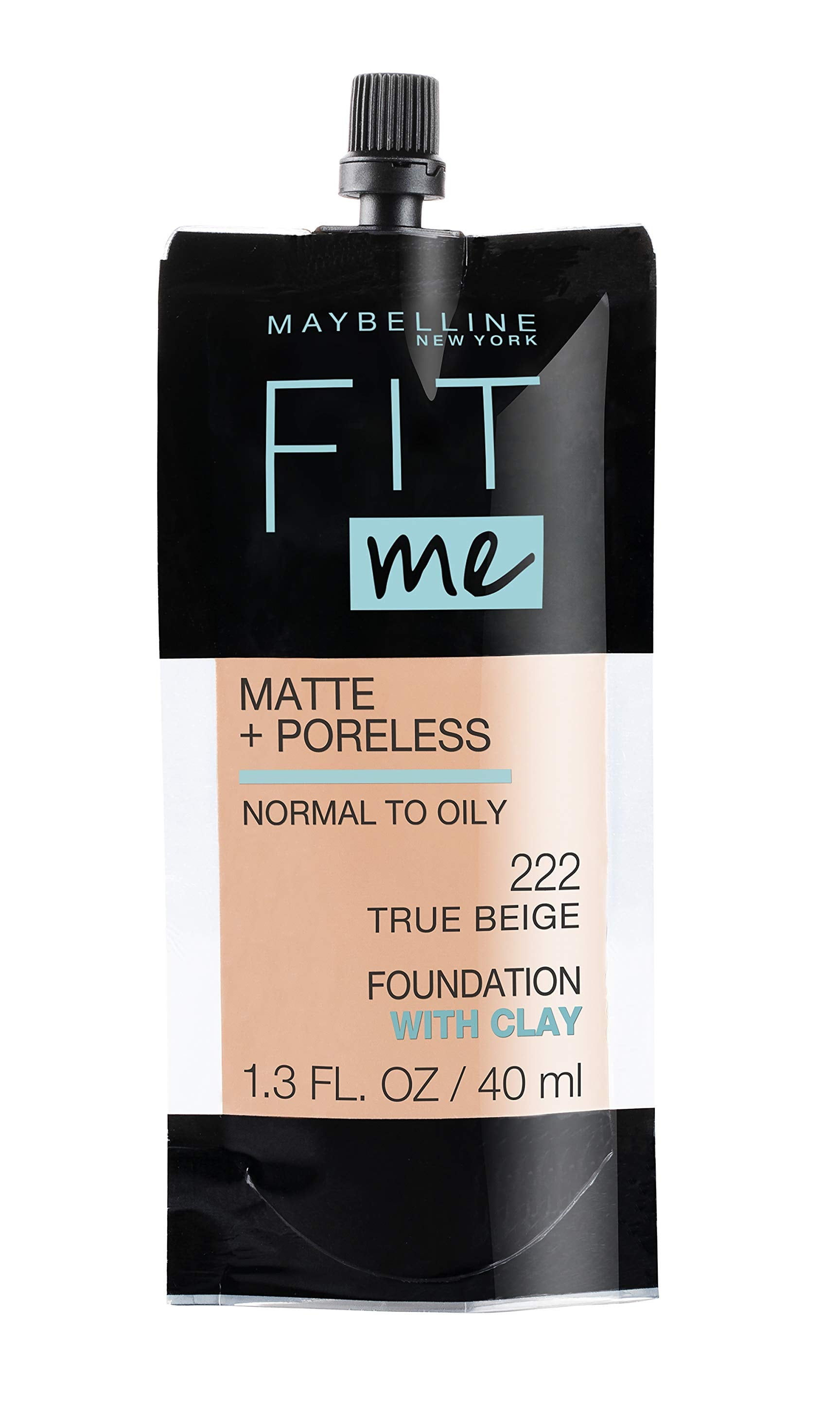 Maybelline Fit Me Matte + Poreless Liquid Foundation, Normal To Oily ...