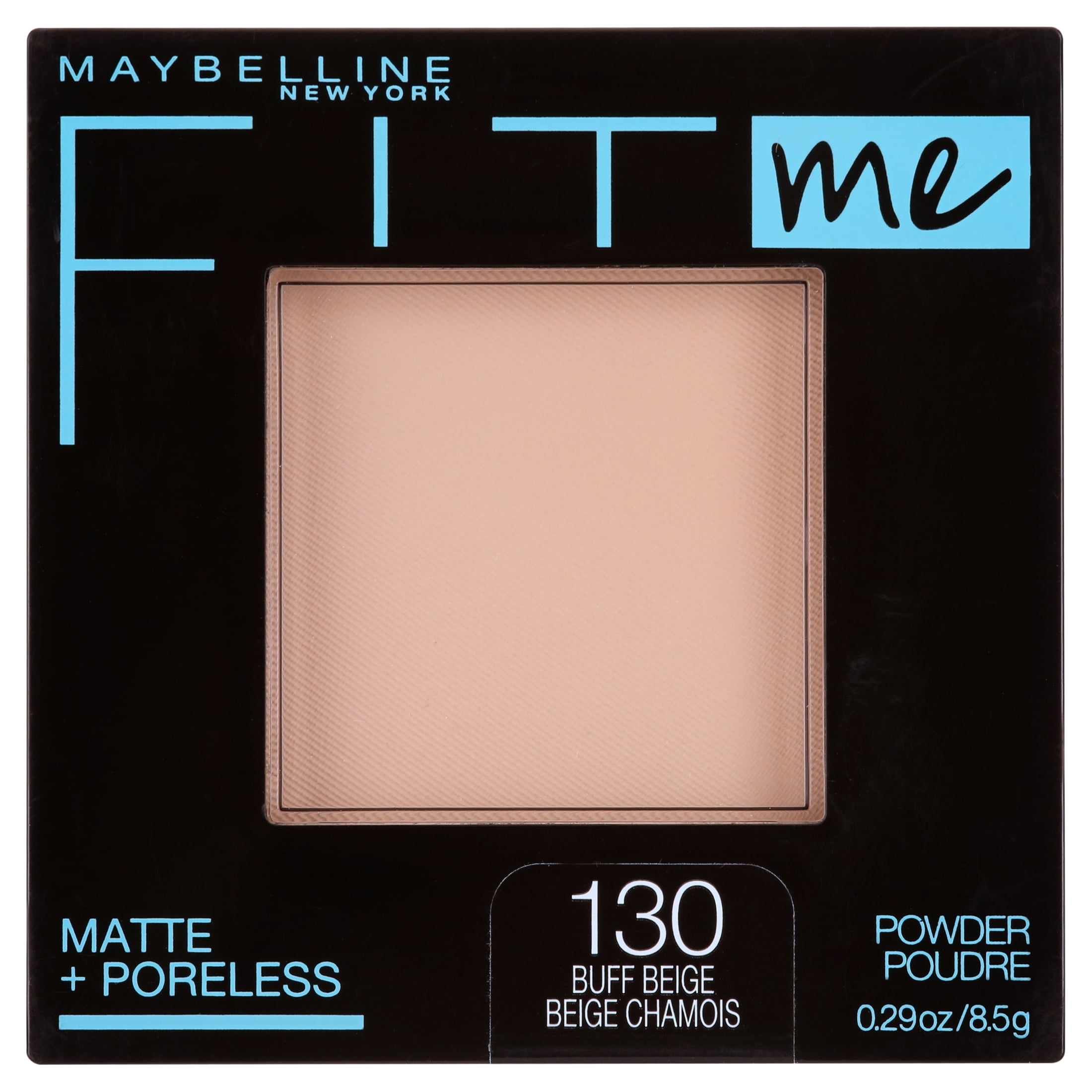 Maybelline Fit Me Matte Poreless Pressed Face Powder Makeup, Buff Beige ...