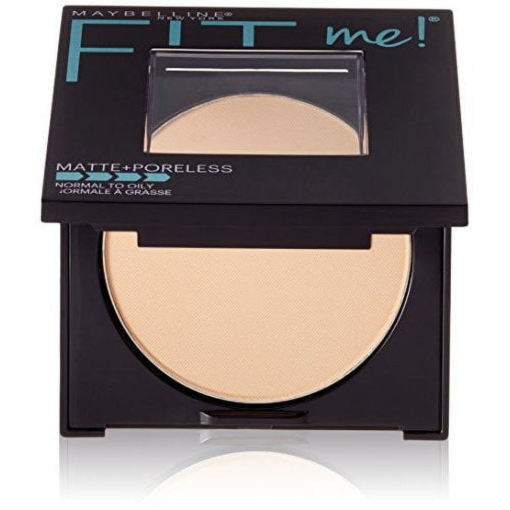 Maybelline Fit Me Matte Poreless Pressed Face Powder Makeup, Natural ...