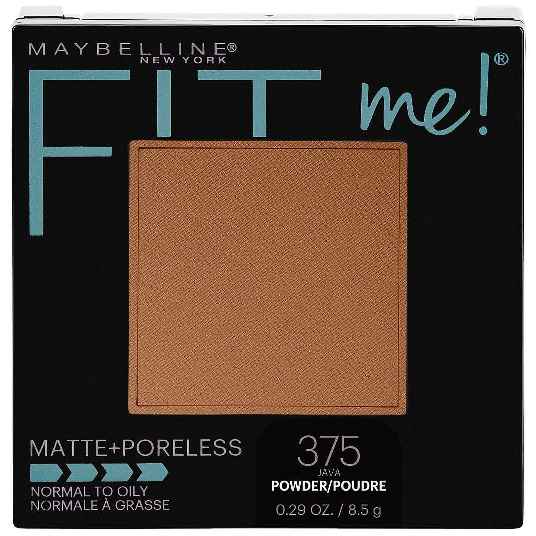 Maybelline Fit Me Matte + Poreless Pressed Powder Face Makeup, Java 0. ...