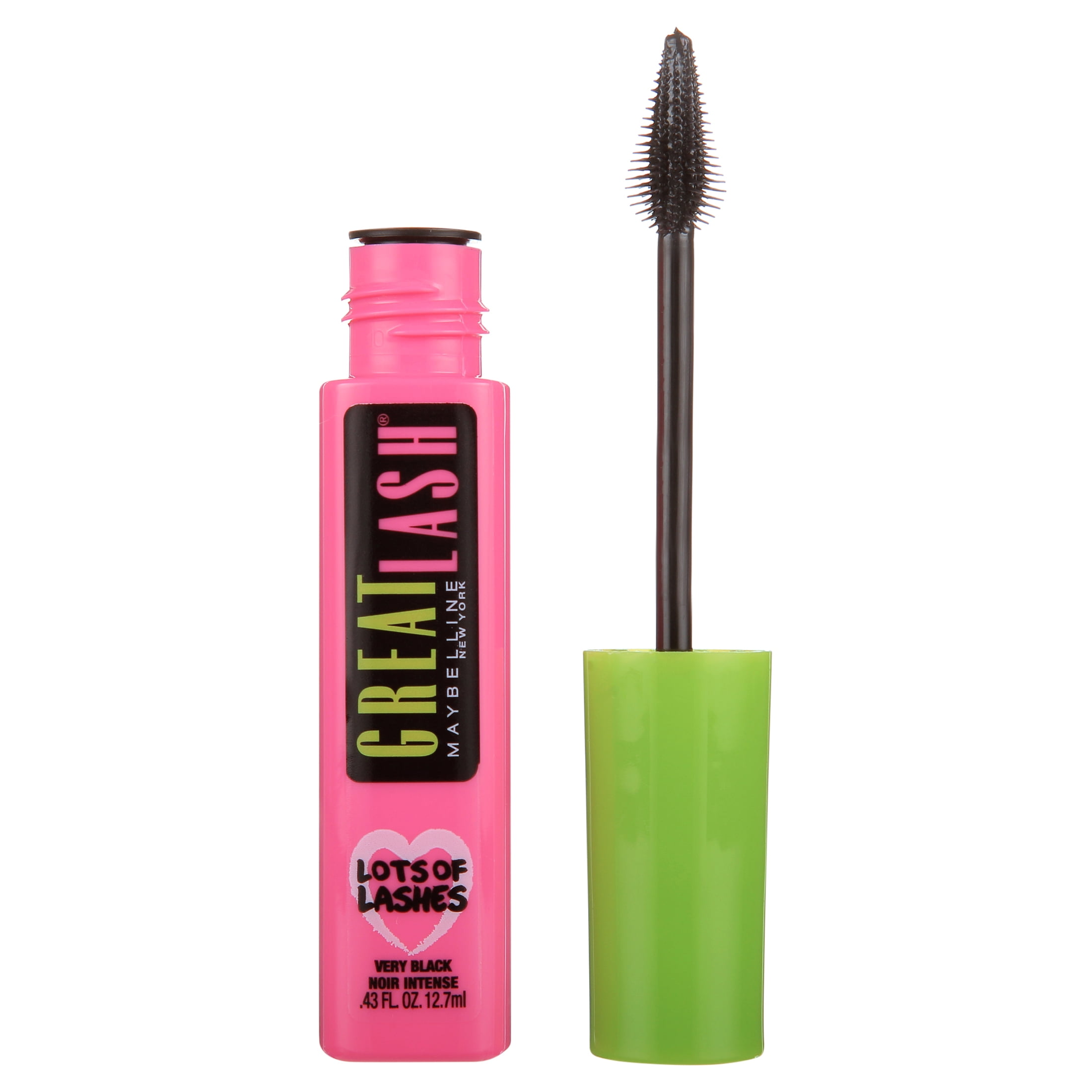 Maybelline Great Lash Lots of Lashes Washable Mascara, Very Black ...