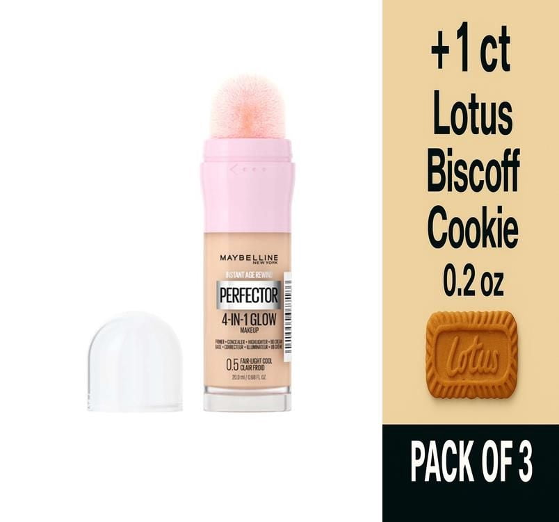 Maybelline Instant Age Rewind Perfector 4-In-1 Glow Makeup - Fair/Light ...