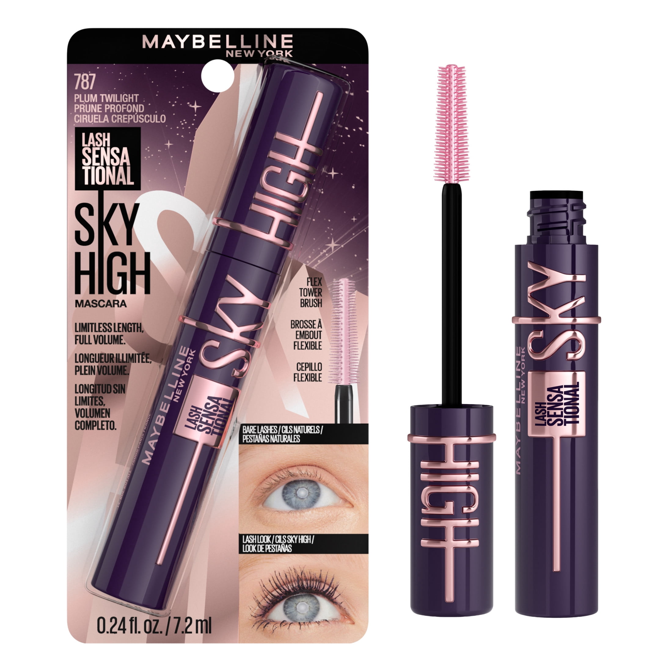 Maybelline, Lash Sensational Sky High Mascara, Plum Twilight, Washable ...
