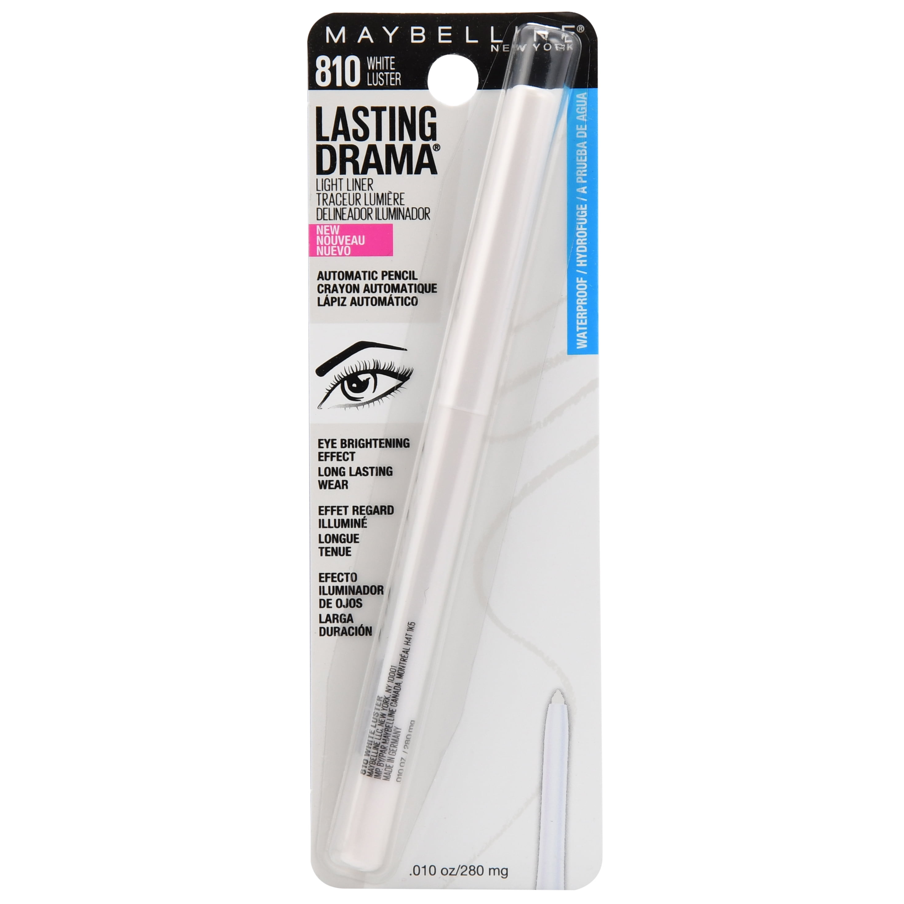 Maybelline Lasting Drama Light Eyeliner, White Luster - Walmart.com