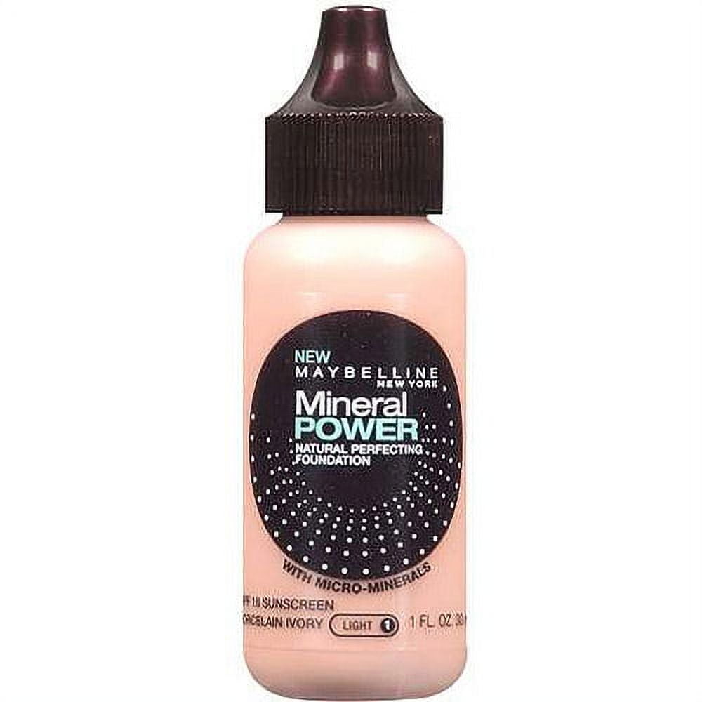 Maybelline Mineral Powder Foundation, Porcelain Ivory, Light, SPF 18, 1 ...