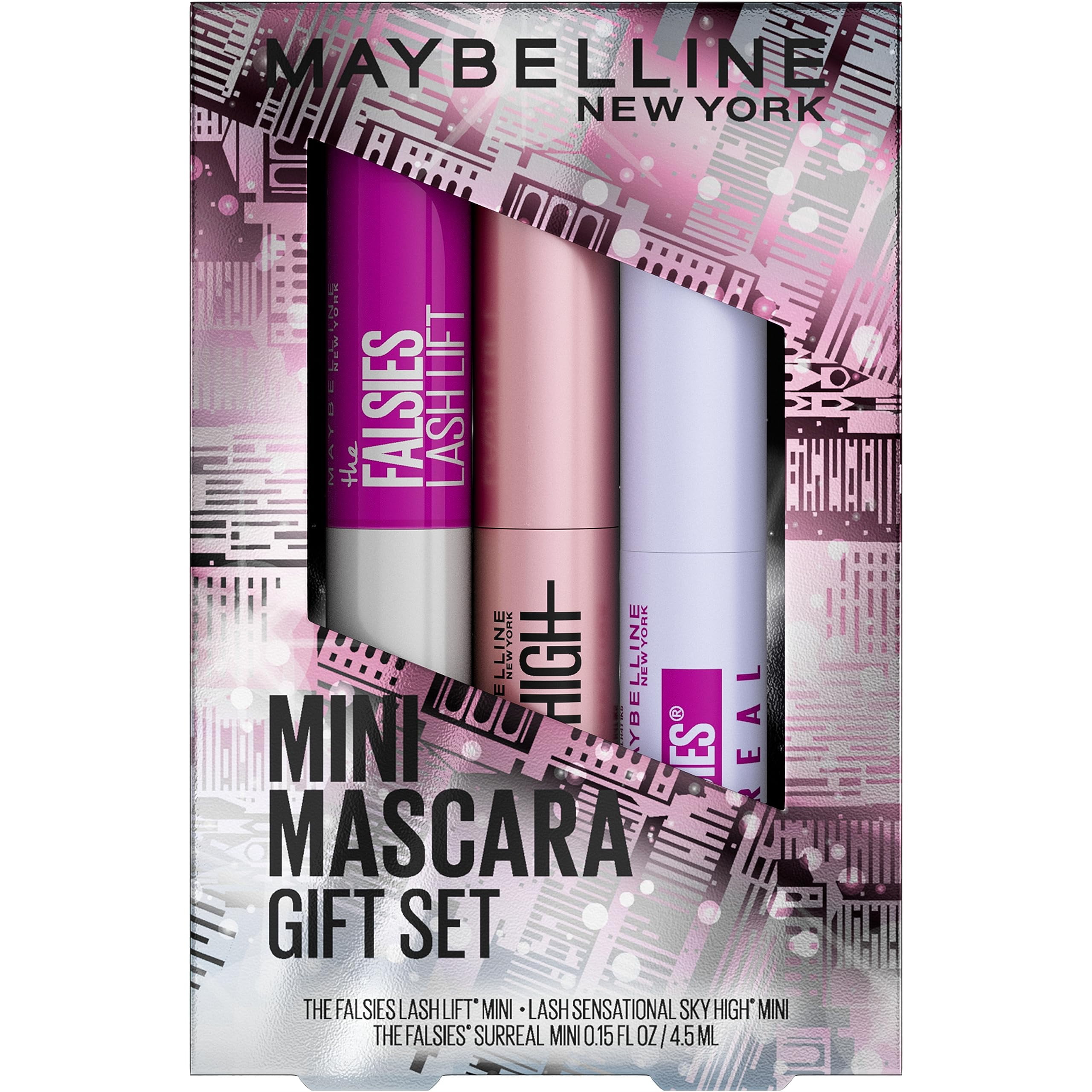 Maybelline Mini Mascara Set - Includes Falsies, Sky High & Lash Lift ...