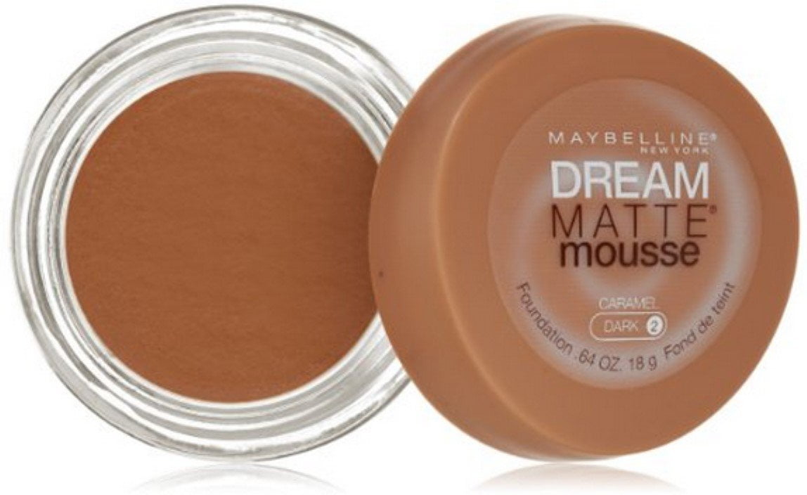 Maybelline New York Dream Matte Mousse Foundation, Caramel, 0.64 oz ...