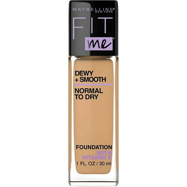 Maybelline New York Fit Me Dewy Smooth Spf 18 Liquid Foundation Makeup Soft Tan 1 Count