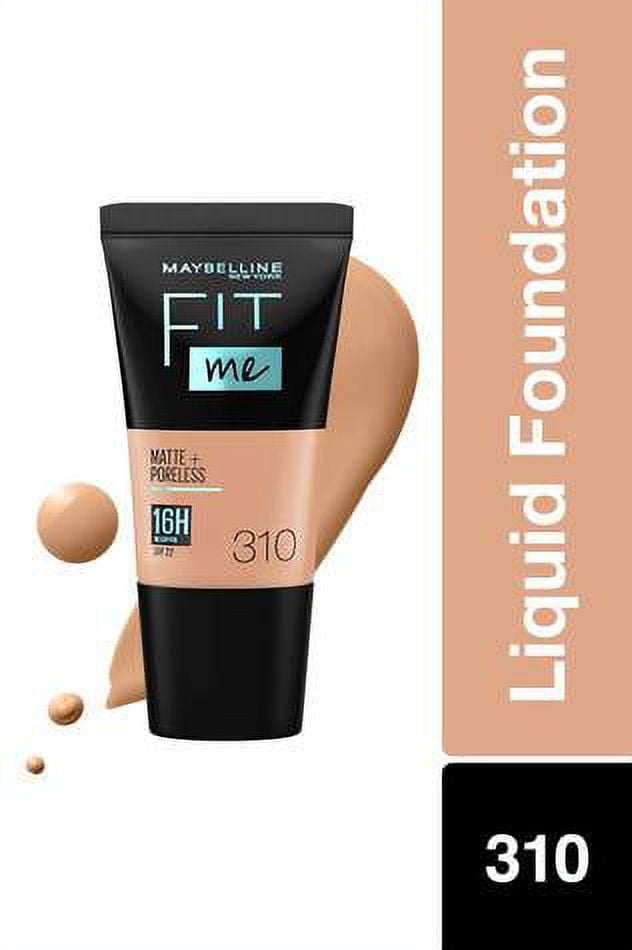 Maybelline New York Liquid Foundation, Matte & Poreless, Full Coverage ...