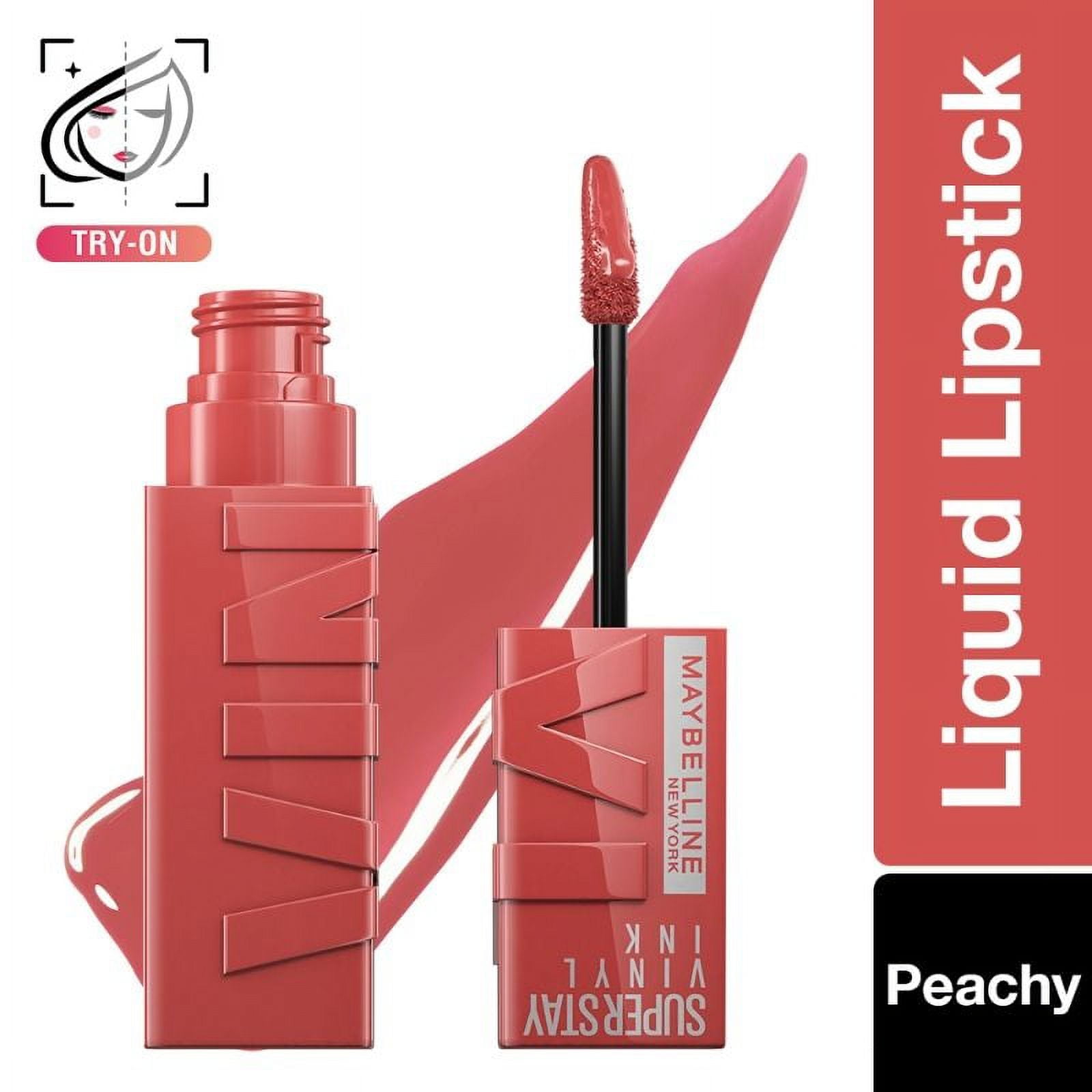 Maybelline New York Superstay Vinyl Ink Liquid Lipstick - Peachy ...