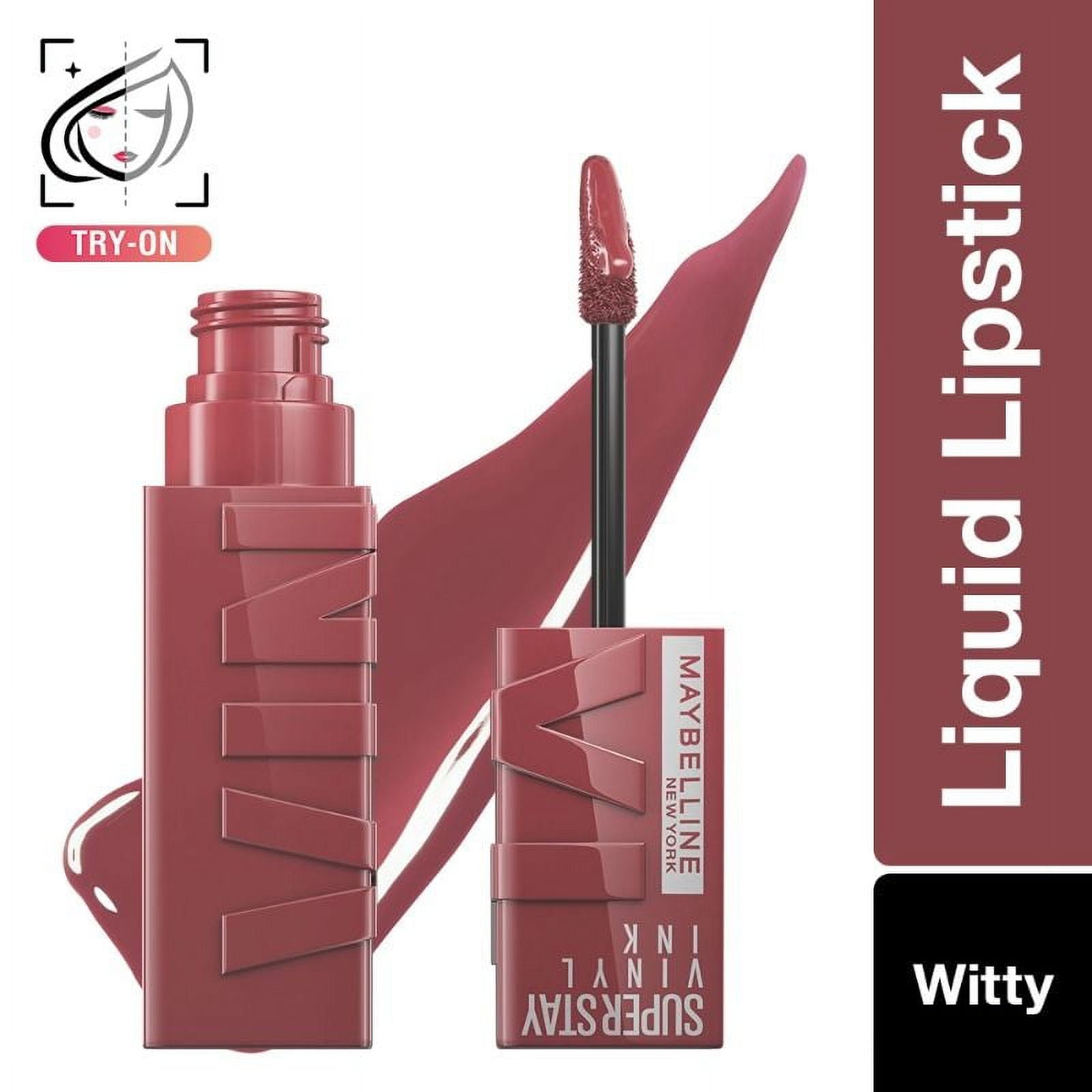 Maybelline New York Superstay Vinyl Ink Liquid Lipstick - Witty ...