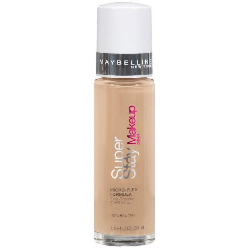 Maybelline Super Stay 24Hr Foundation Makeup, Natural Tan, 1 Fluid ...