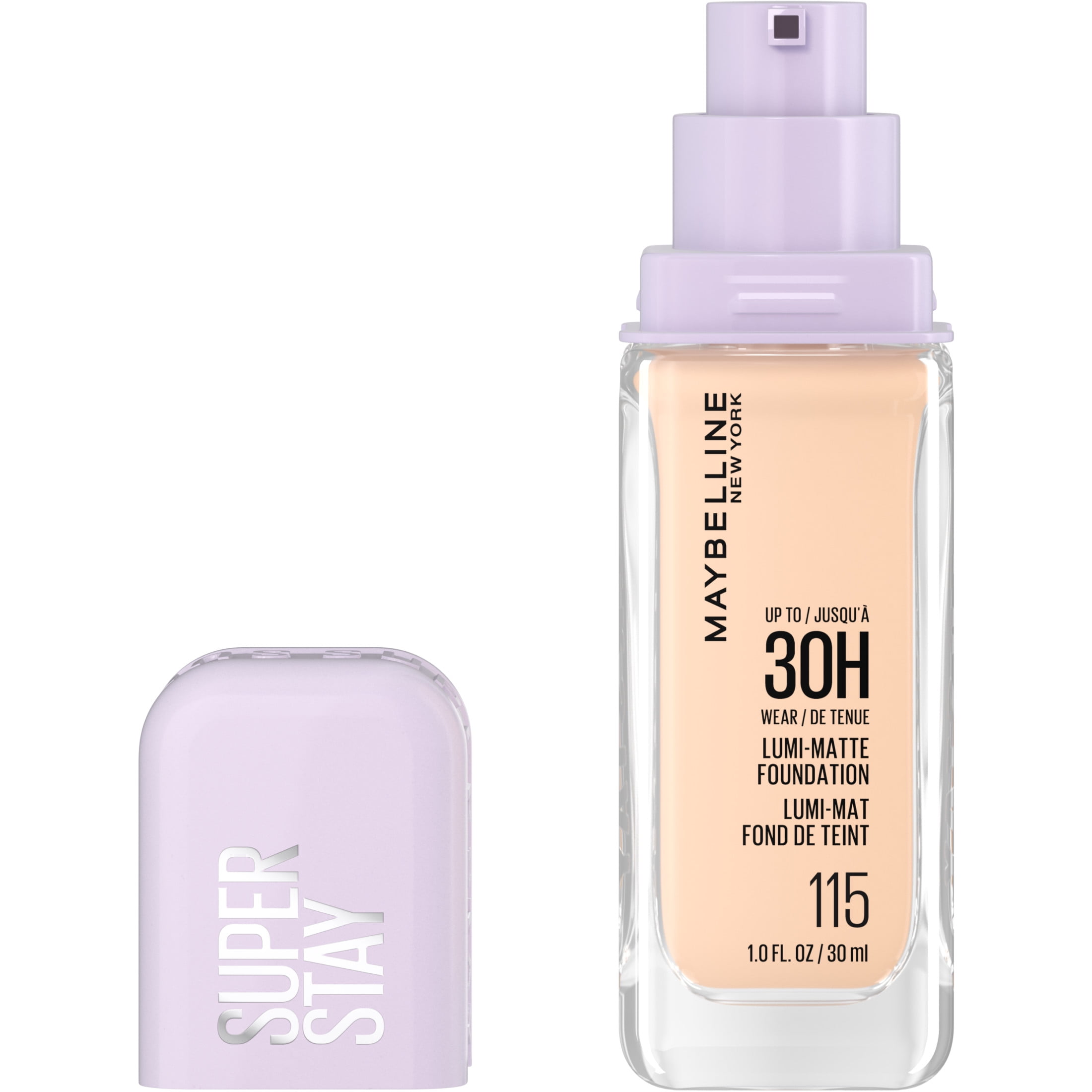 Maybelline Super Stay Lumi-Matte Foundation Makeup, 115, 1 fl oz ...
