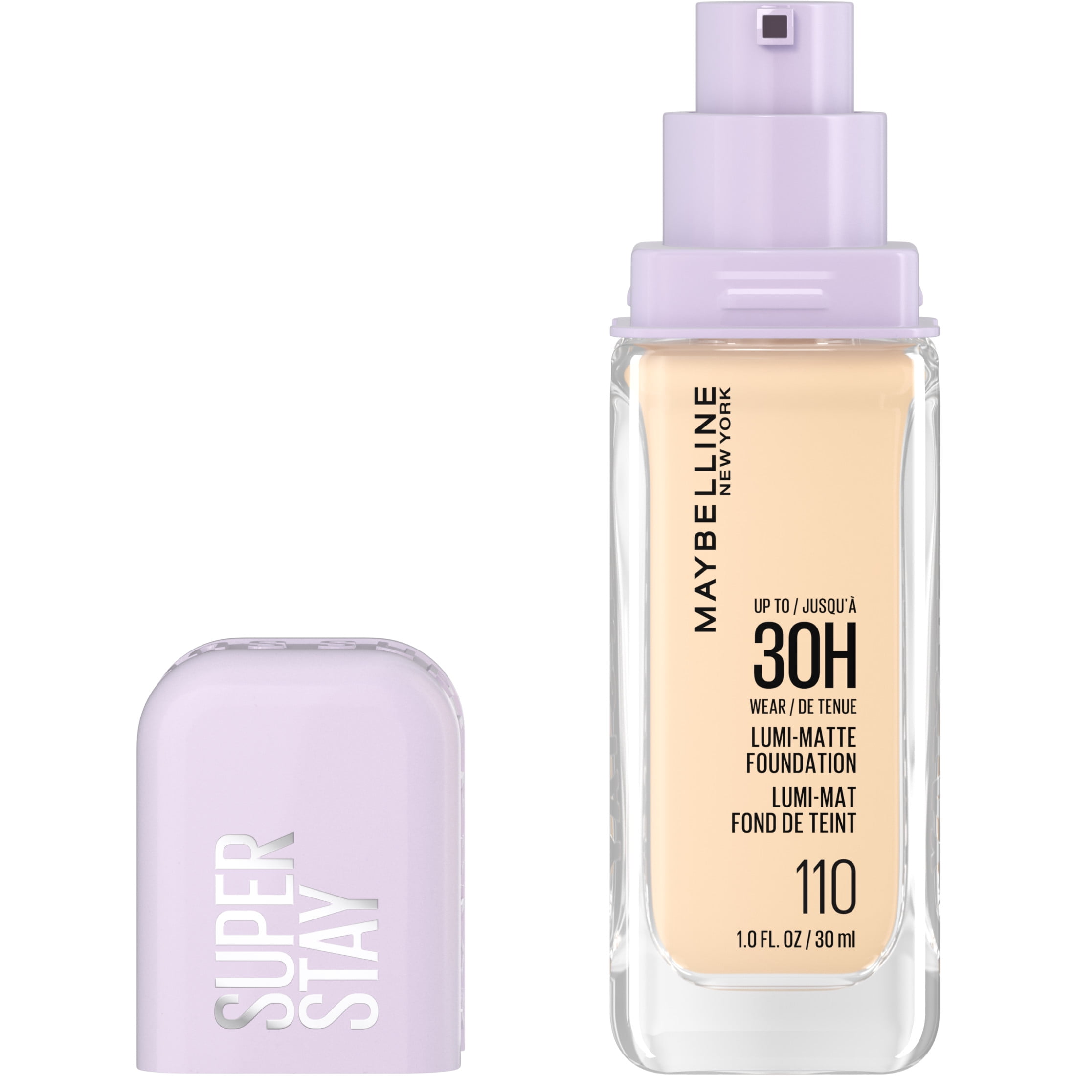 Maybelline Super Stay Lumi-Matte Foundation Makeup, 110, 1 fl oz ...