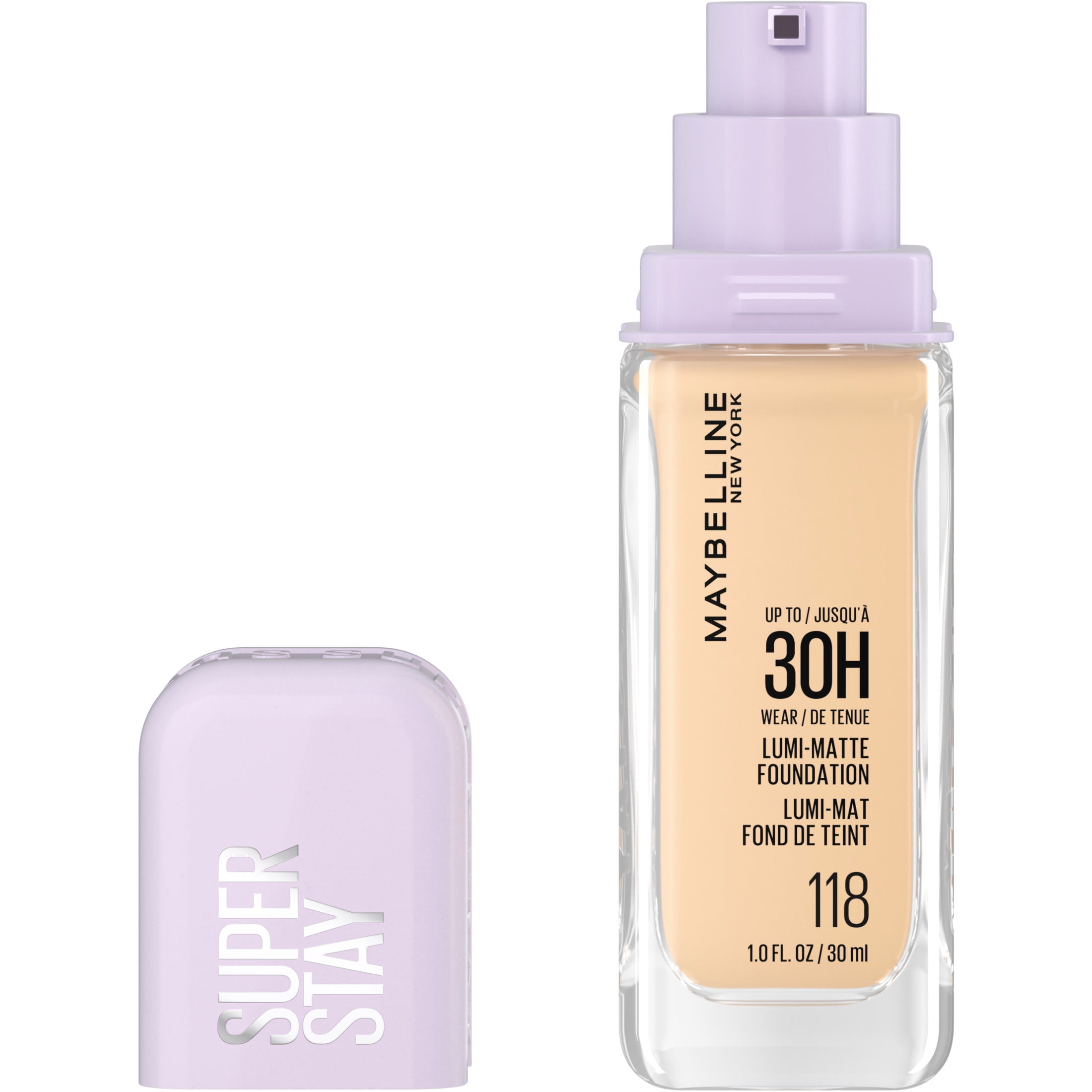 Maybelline Super Stay Lumi-Matte Foundation Makeup, 118, 1 fl oz ...