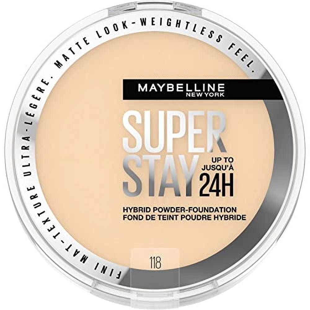 Maybelline Super Stay Up to 24HR Hybrid Powder-Foundation, Medium-to ...