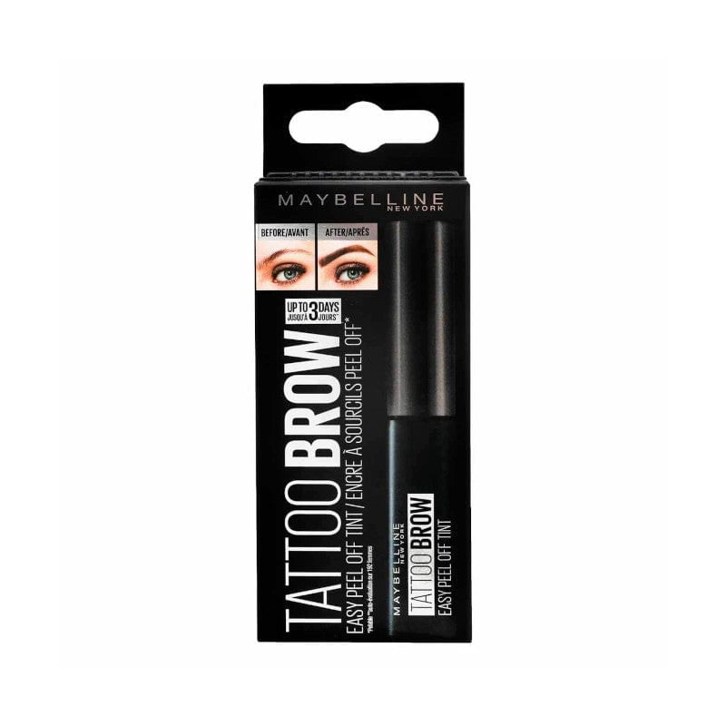 Maybelline Tattoo Brow Peel Off Semi-Permanent Eyebrow Tint - Black ...