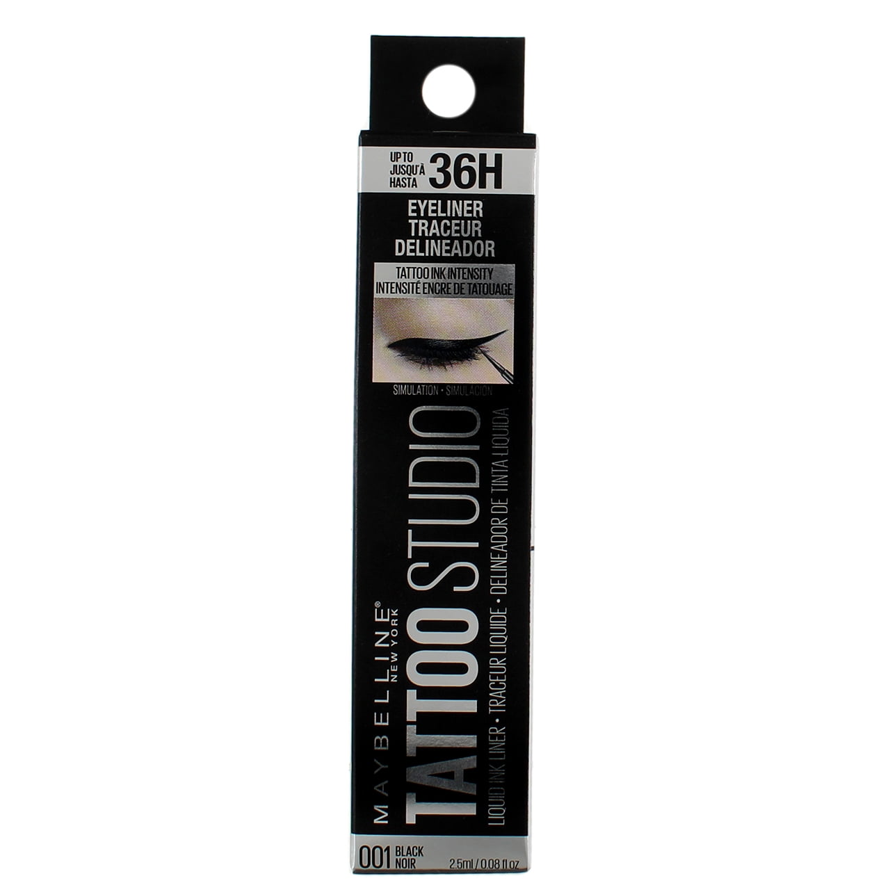 Maybelline Tattoo Studio Liquid Eyeliner Eye Makeup, Ink Black ...