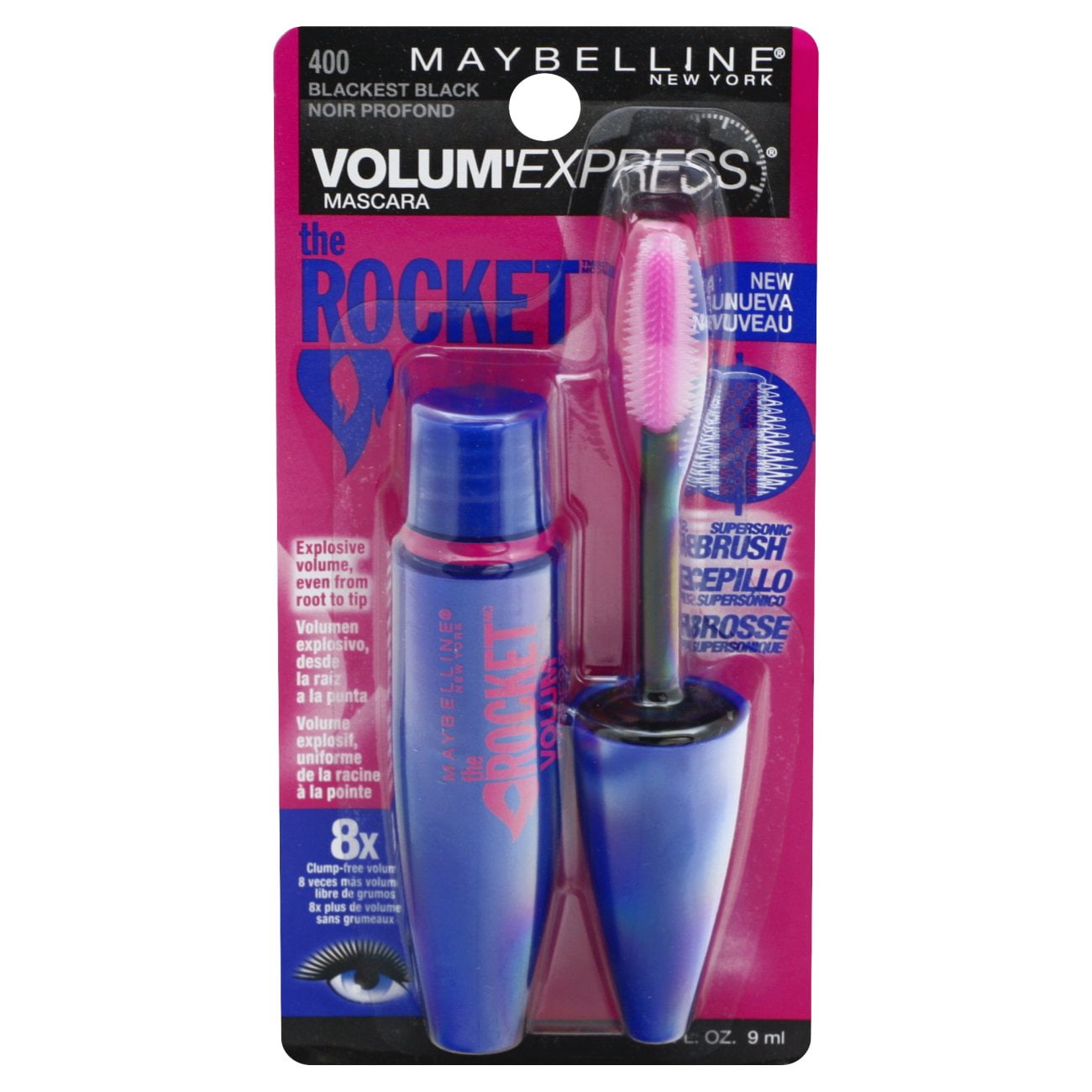Maybelline Volum' Express The Rocket 400 Blackest Black Washable ...