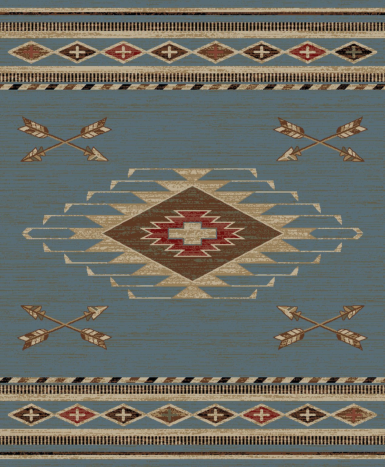 Mayberry American Destinations Arrowhead Blue Area Rug - Walmart.com