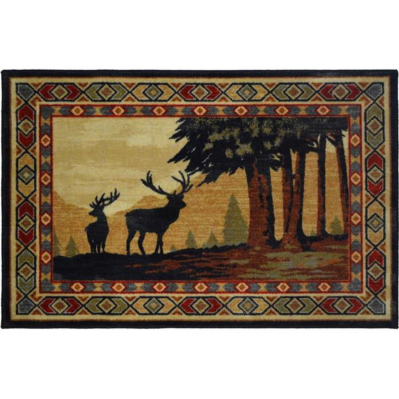 Mayberry Rug Cozy Cabin Southwest Deer Accent Rug 30"x46" - Walmart.com