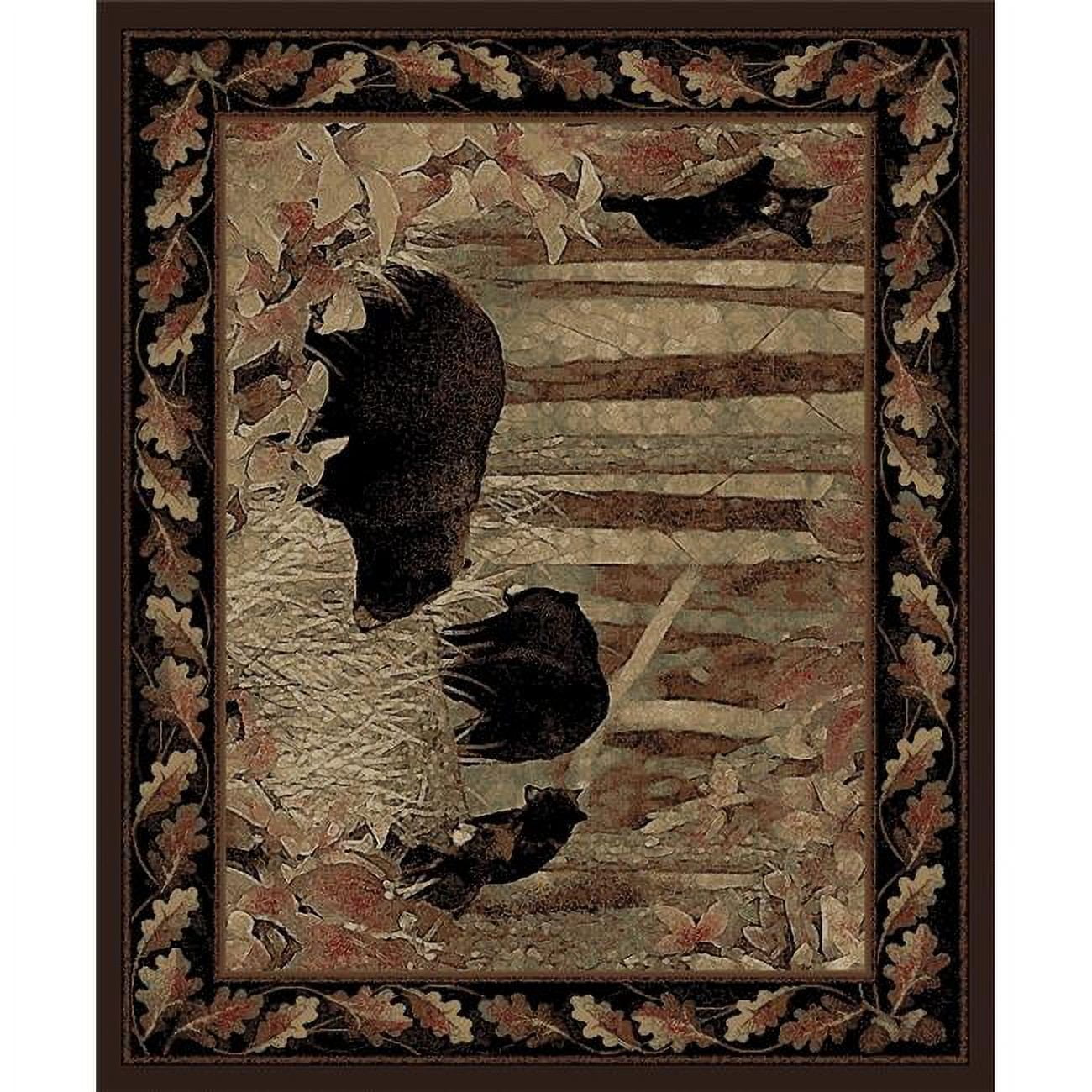 Mayberry Rug 5 ft. 3 in. x 7 ft. 3 in. American Destination Smokey ...