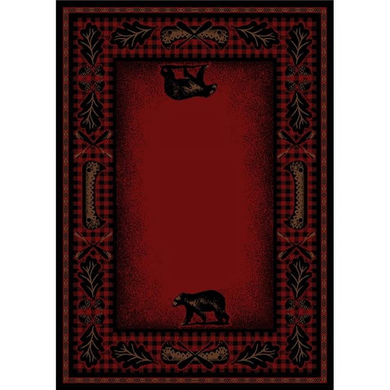 Mayberry Rug 7 ft. 10 in. x 9 ft. 10 in. American Destination Woodlands ...