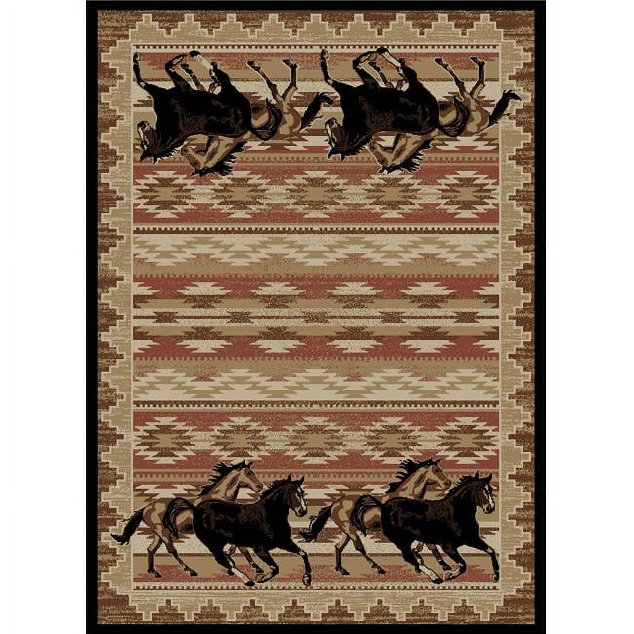 Mayberry Rug 7 ft. 10 in. x 9 ft. 10 in. Lodge King Untamed Area Rug ...