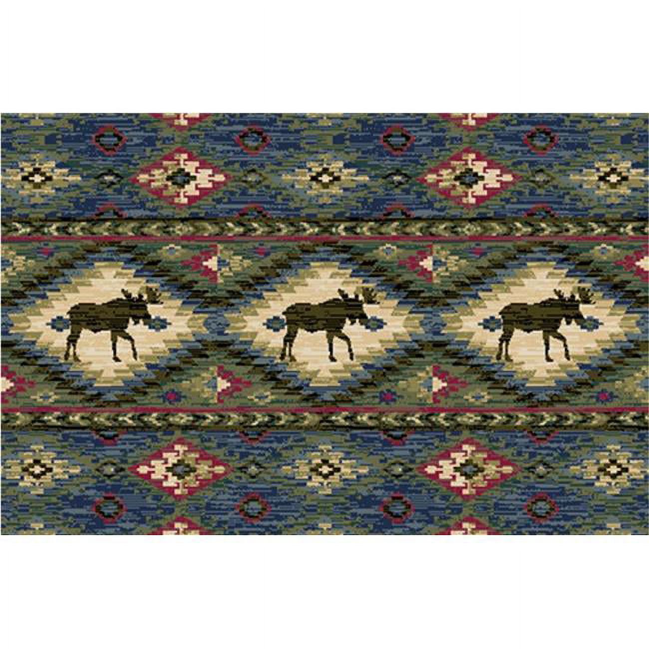 Mayberry Rug CC10519 30X46 30 x 46 in. Cozy Cabin Yukon Printed Nylon ...