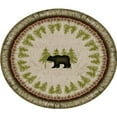 Mayberry Rug CC5276 4RD 4 ft. Cozy Cabin Birch Printed Nylon Kitchen ...