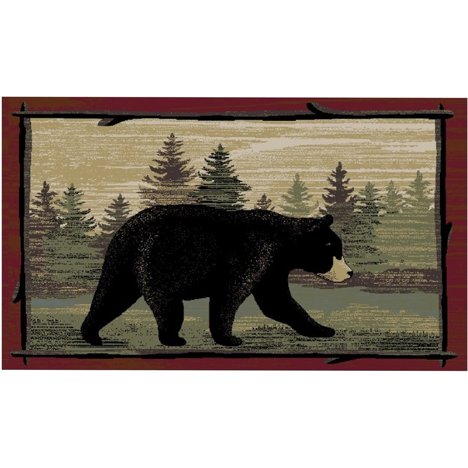 Mayberry Rug Cozy Cabin Woodside Retreat Accent Rug 20"x34" - Walmart.com