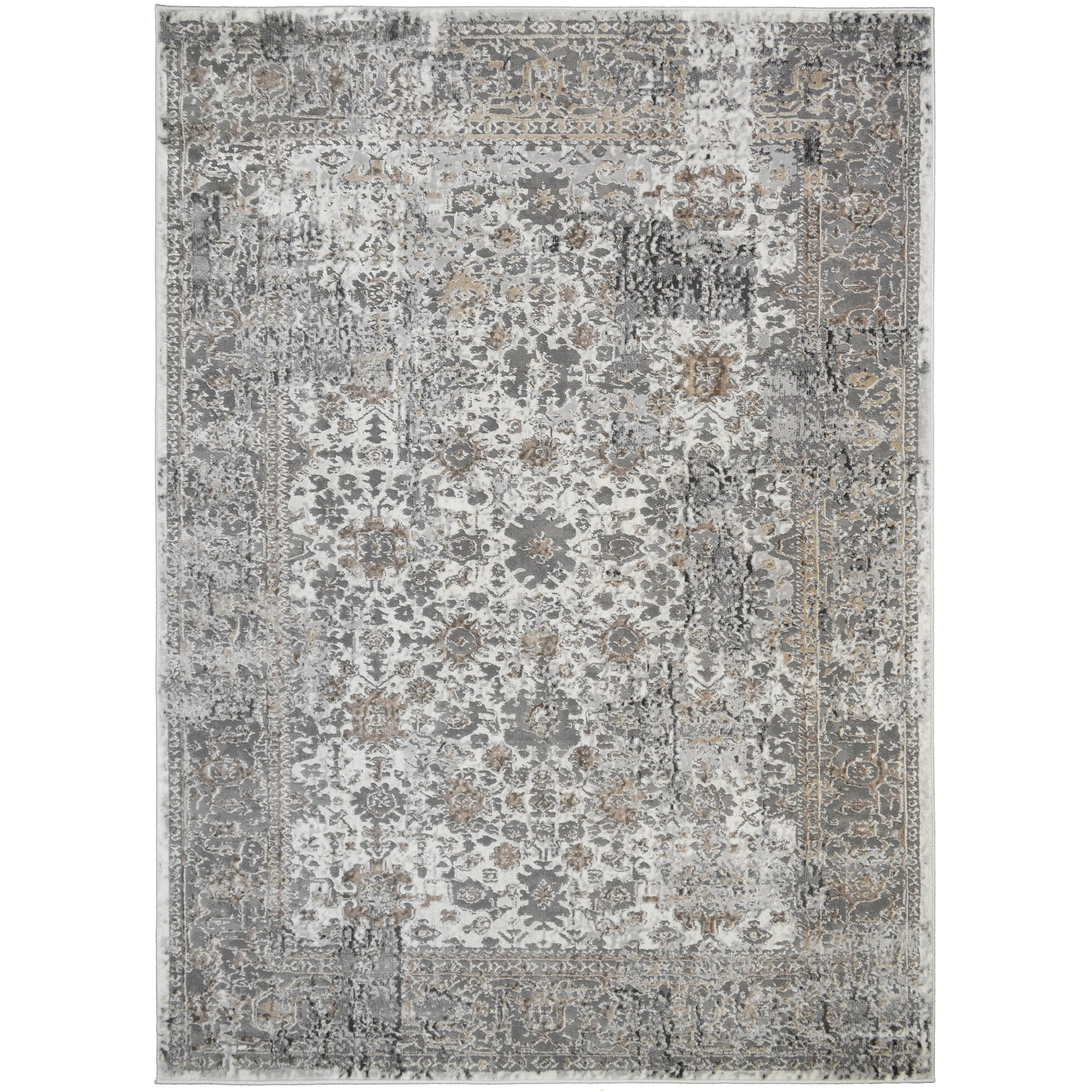 Mayberry Rug Everest Radley Gold Tradtitional Oriental Area Rug 5'3"x7 ...