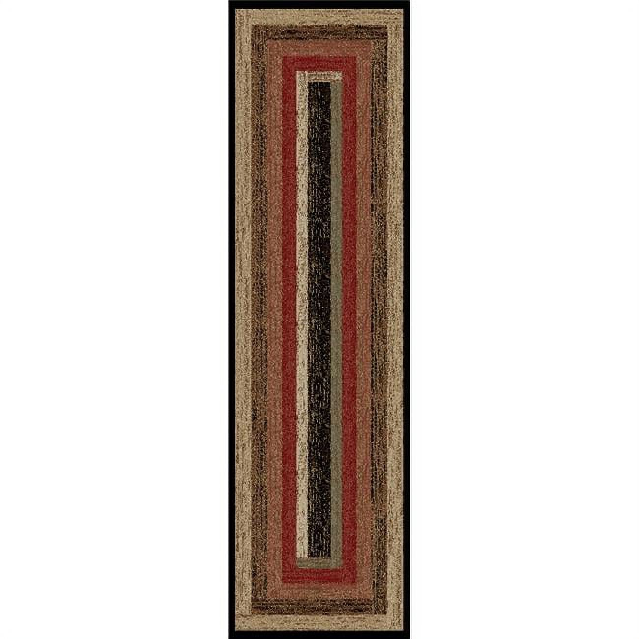 Mayberry Rug HS3783 2X8 2 ft. 3 in. x 7 ft. 7 in. Hearthside Rustic ...
