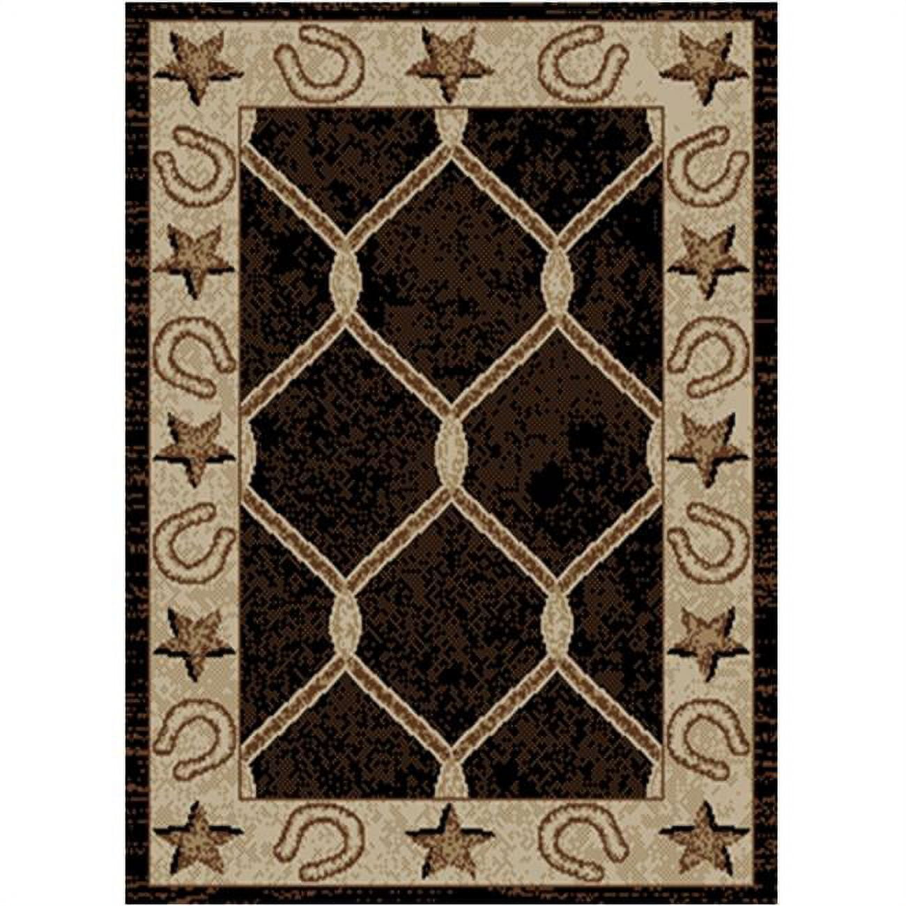 Mayberry Rug HS6483 2X3 2 ft. 3 in. x 3 ft. 3 in. Hearthside Midnight ...