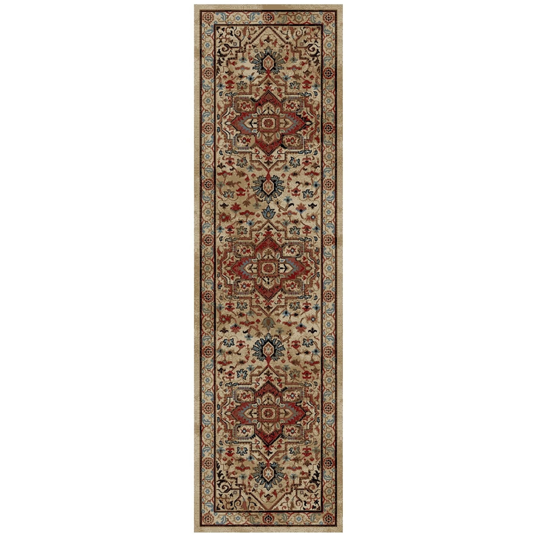 Mayberry Rug HT7771 2X8 2 ft. 3 in. x 7 ft. 7 in. Home Town Charisma ...