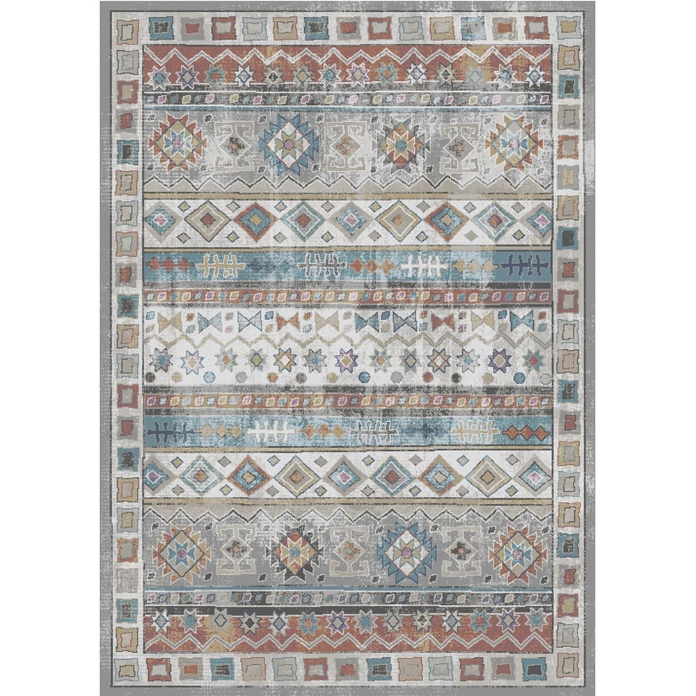 Mayberry Rug Jade Gray 5'3"x5'3" 5' Round Round - Walmart.com