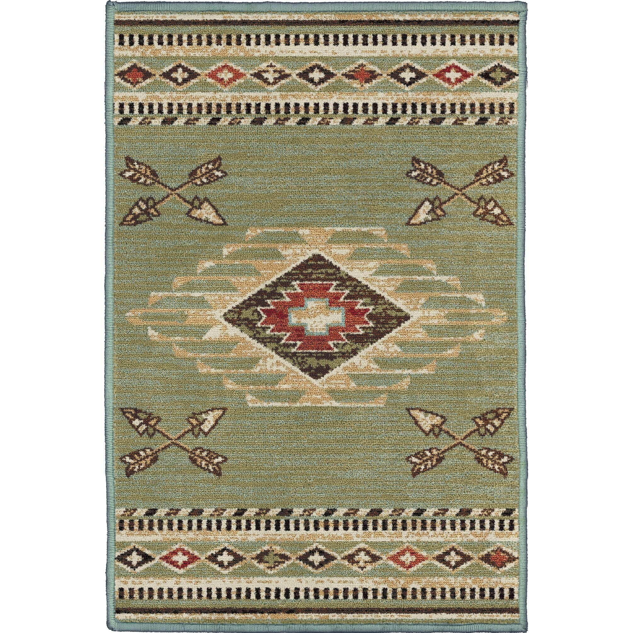 Mayberry Rugs American Destination Arrowhead Southwest Area Rug Slate 2 ...