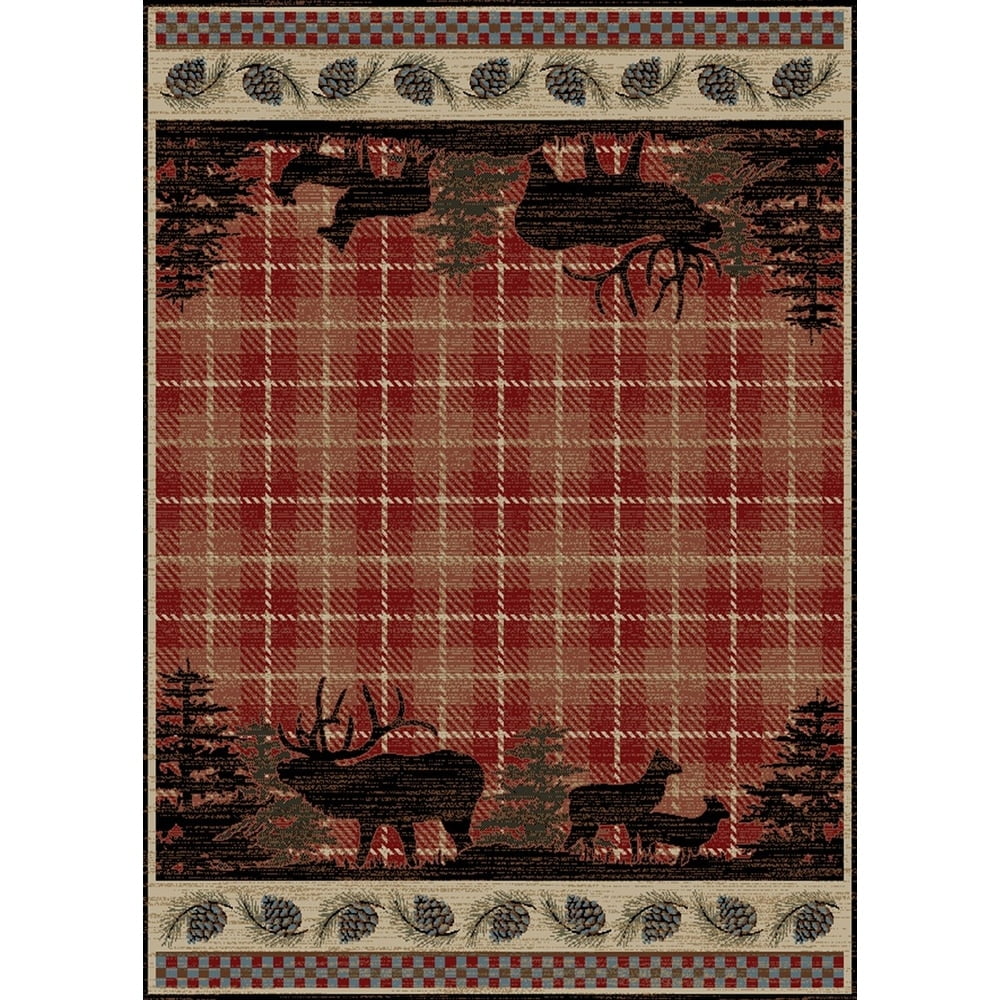 Mayberry Rugs Hearthside Lodge Wilderness Area Rug 2'3"X3'3" 2' x 3 ...