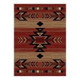 Mayberry Rugs Cabrillos Southwest Geometric Rug, Red, 7'10" x 9'10 ...