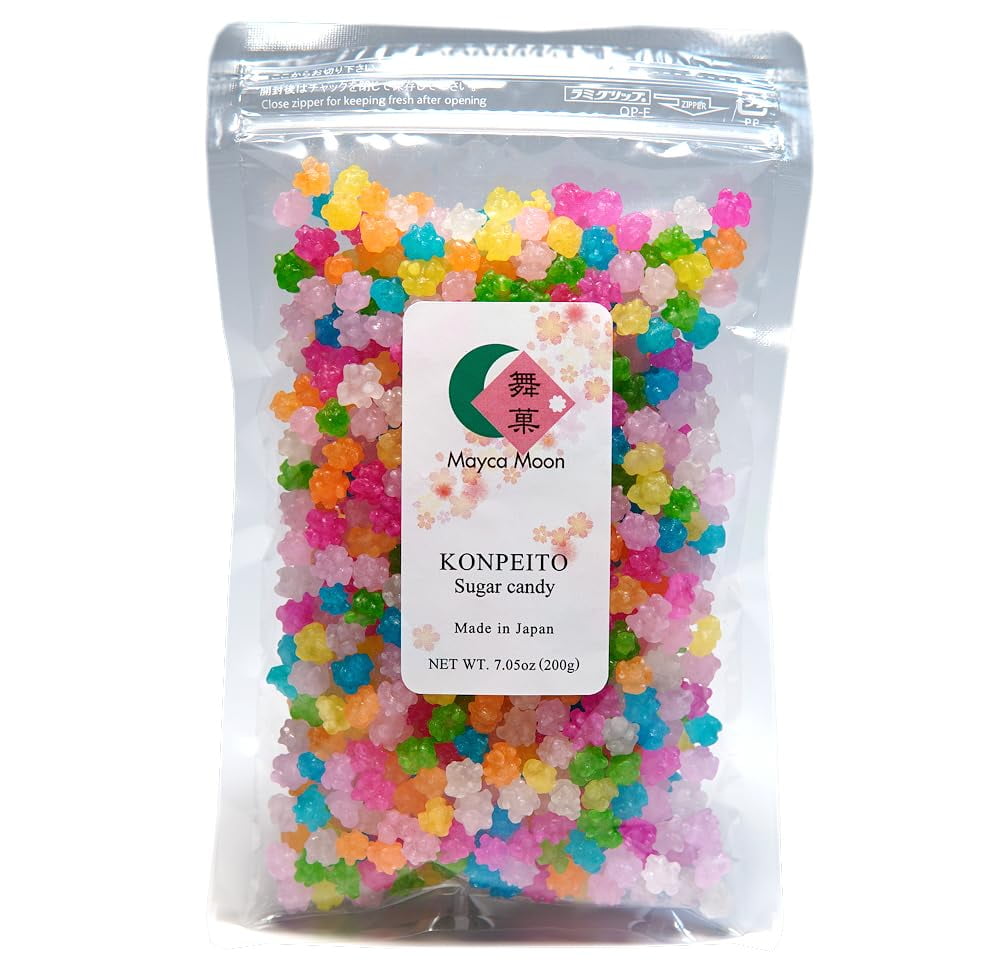 Mayca Moon Konpeito Japanese Tiny Sugar Candy Crystal type 200g ...