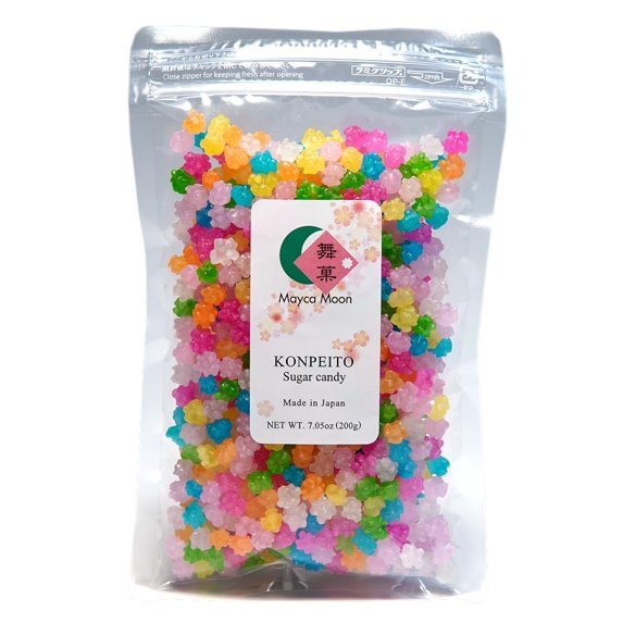 Mayca Moon Konpeito Japanese Tiny Sugar Candy Crystal type 200g ...