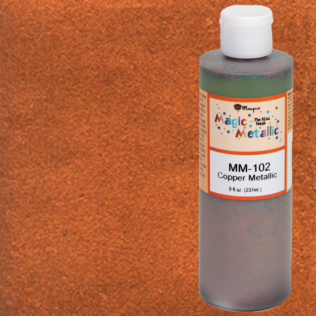 Mayco 8 Oz. Magic Metallics Non-Toxic Metallic Paint- Copper - Walmart.com
