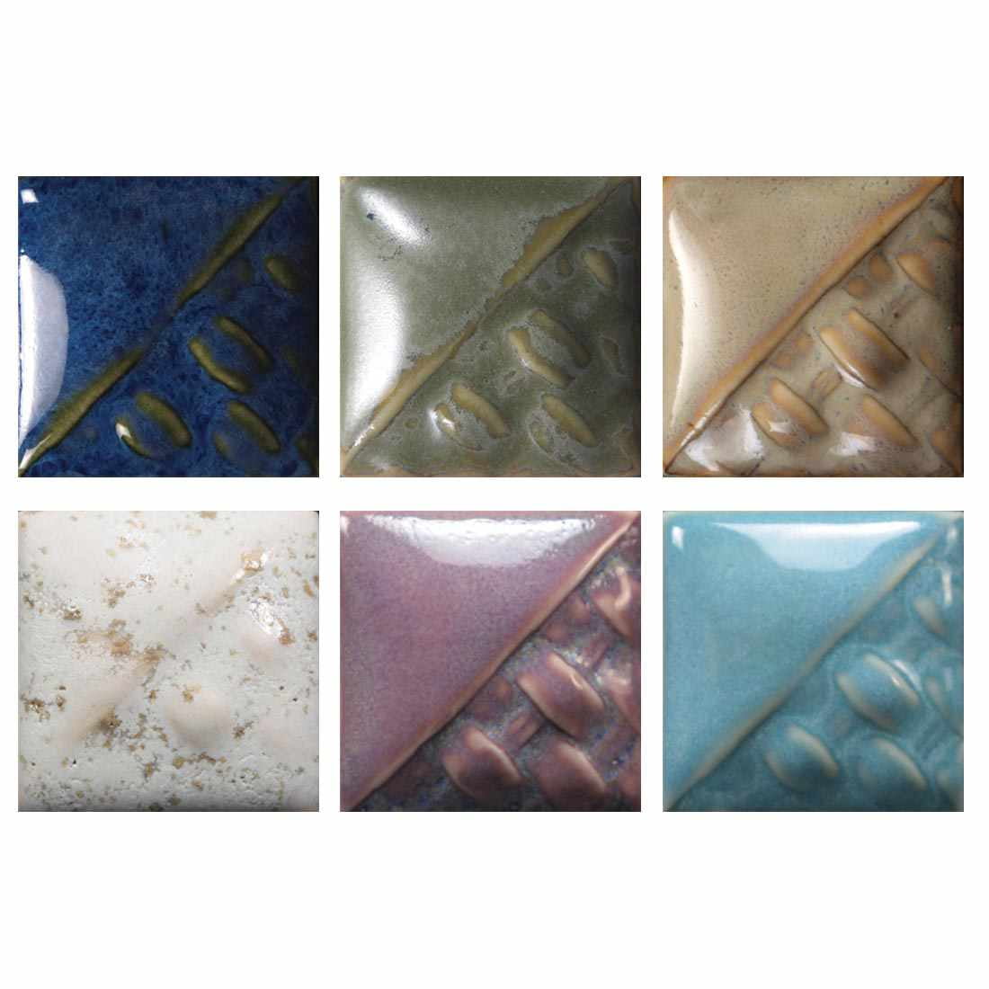 May & Co Stoneware Glaze Kit, Set of 6 Pints, Crystal and Matte ...