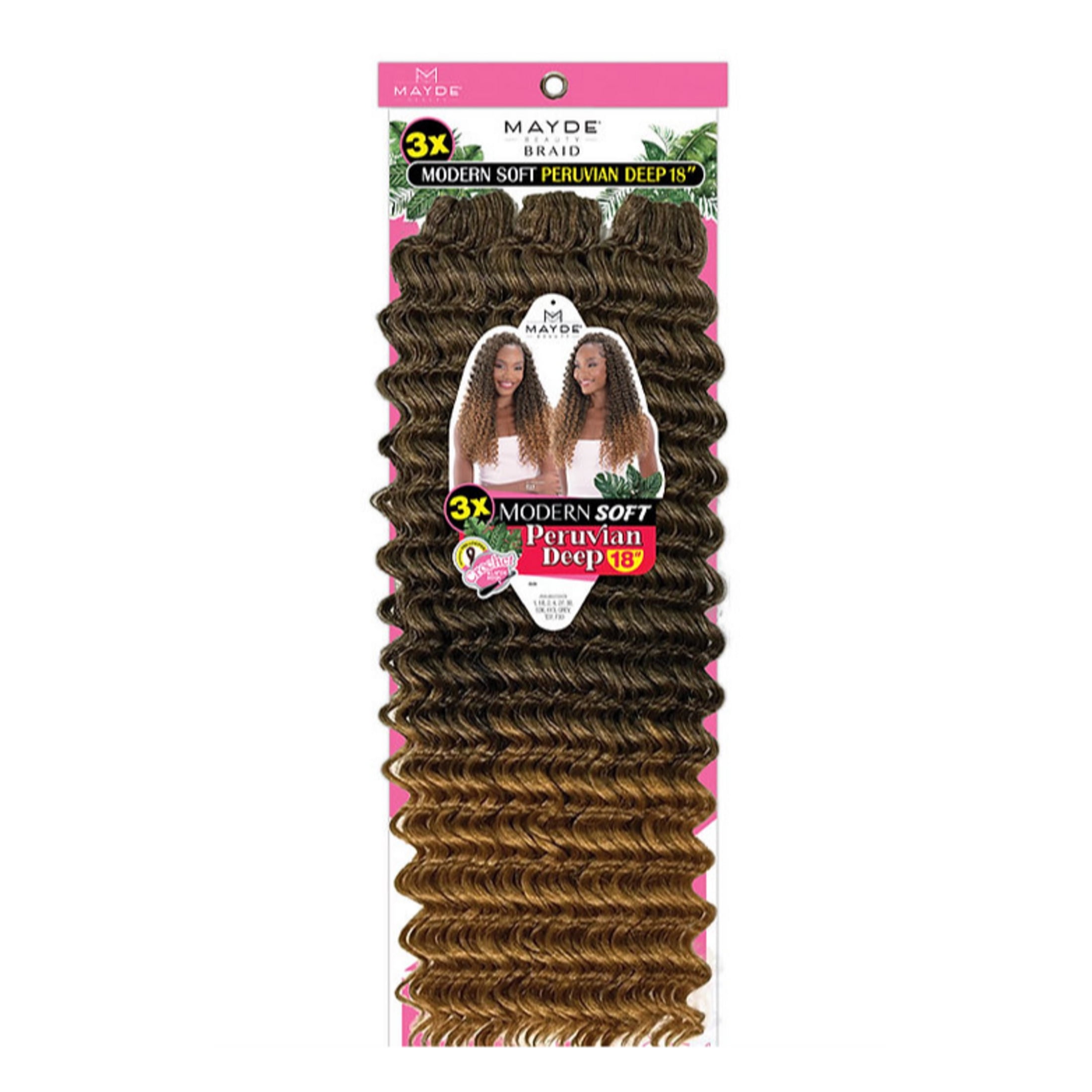 Mayde Beauty Inc Mayde Beauty Modern Soft Peruvian Deep 18" - Color 530 ...
