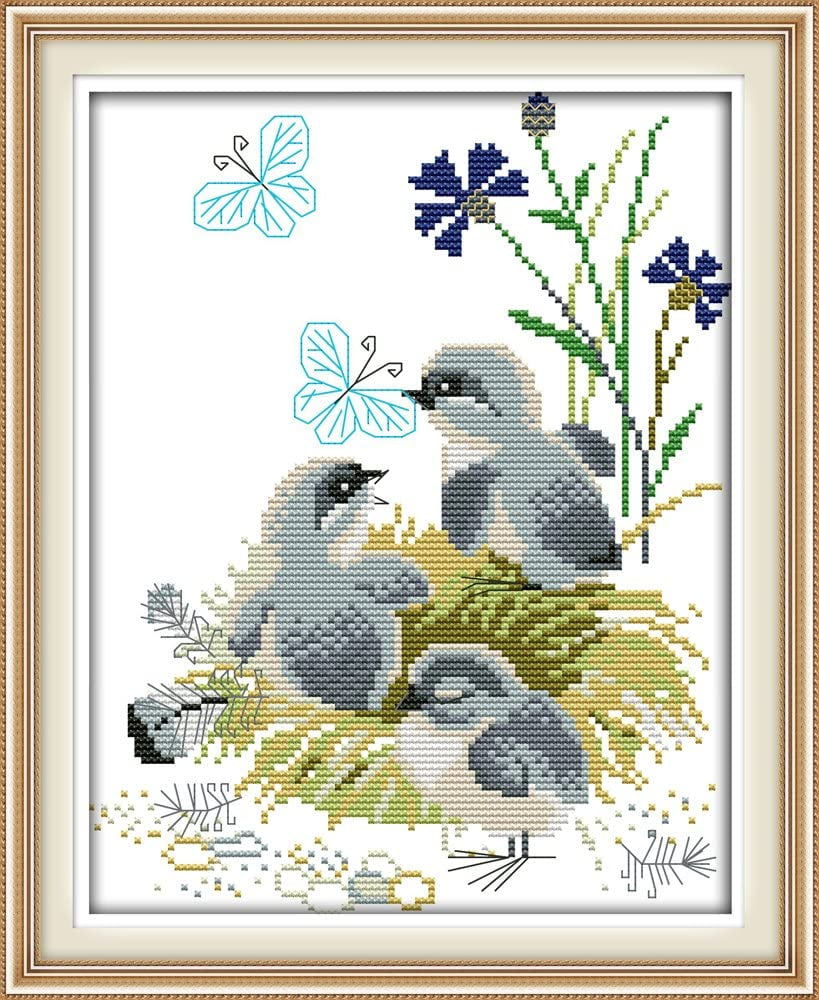 Maydear Cross Stitch Kits Stamped Full Range of Embroidery Starter Kits ...